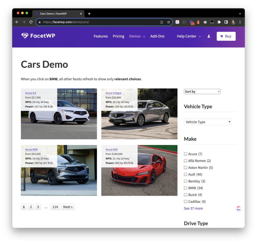 FacetWP | WordPress Guide | Wake Forest University